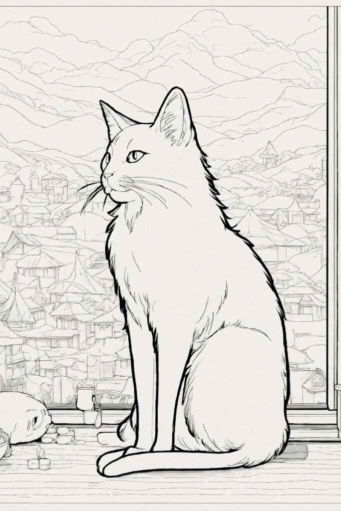 Bộ 79+ Tranh tô màu mèo con mới nhất dành tặng các bé