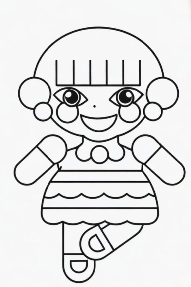 Tổng hợp 99+ Tranh tô màu búp bê giấy đơn giản cho các bé